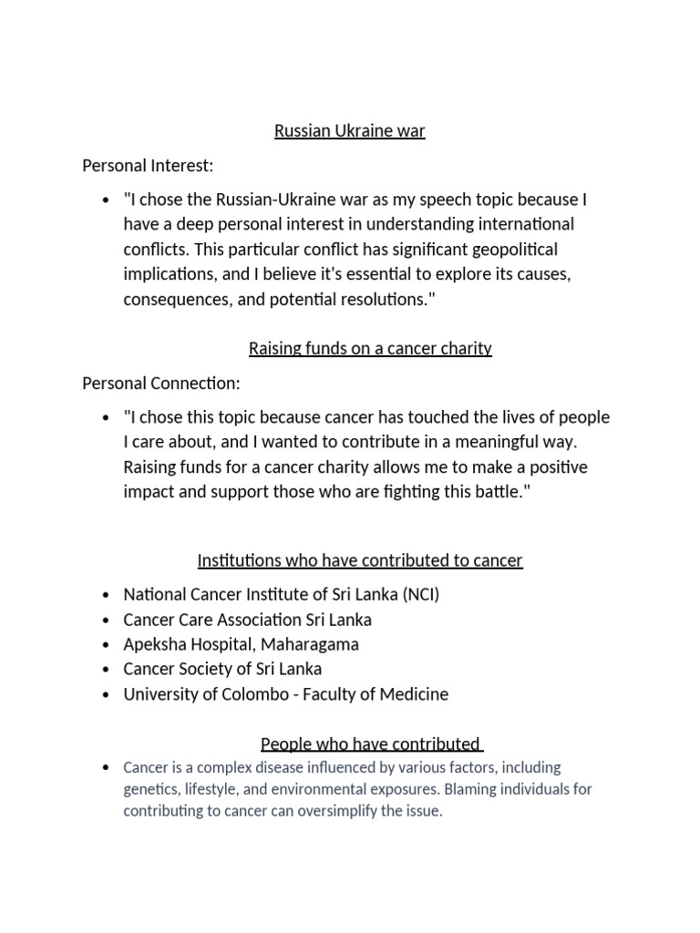 Spech Questions | PDF