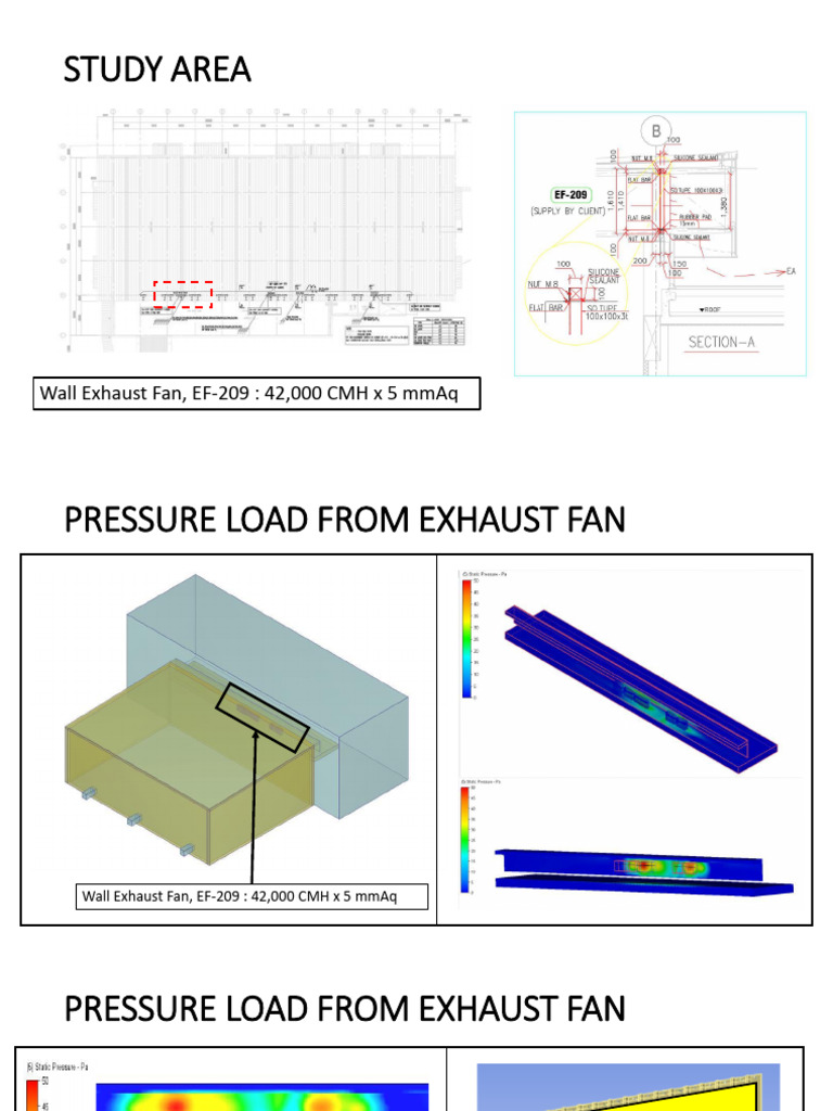 Wall Exhaust Fan Pressure Load Analysis | PDF