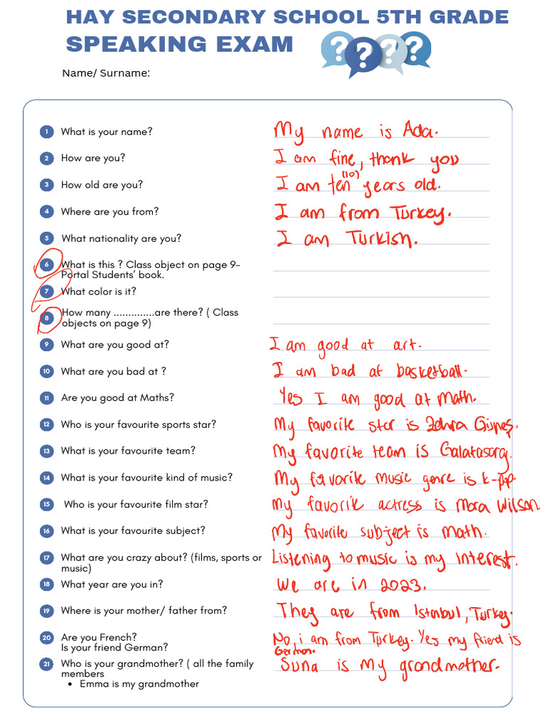 Blue GTKY Proust Questionnaire Worksheet | PDF