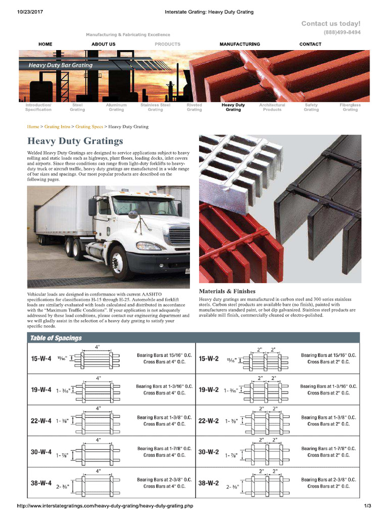 Interstate Grating_ Heavy Duty Grating | PDF