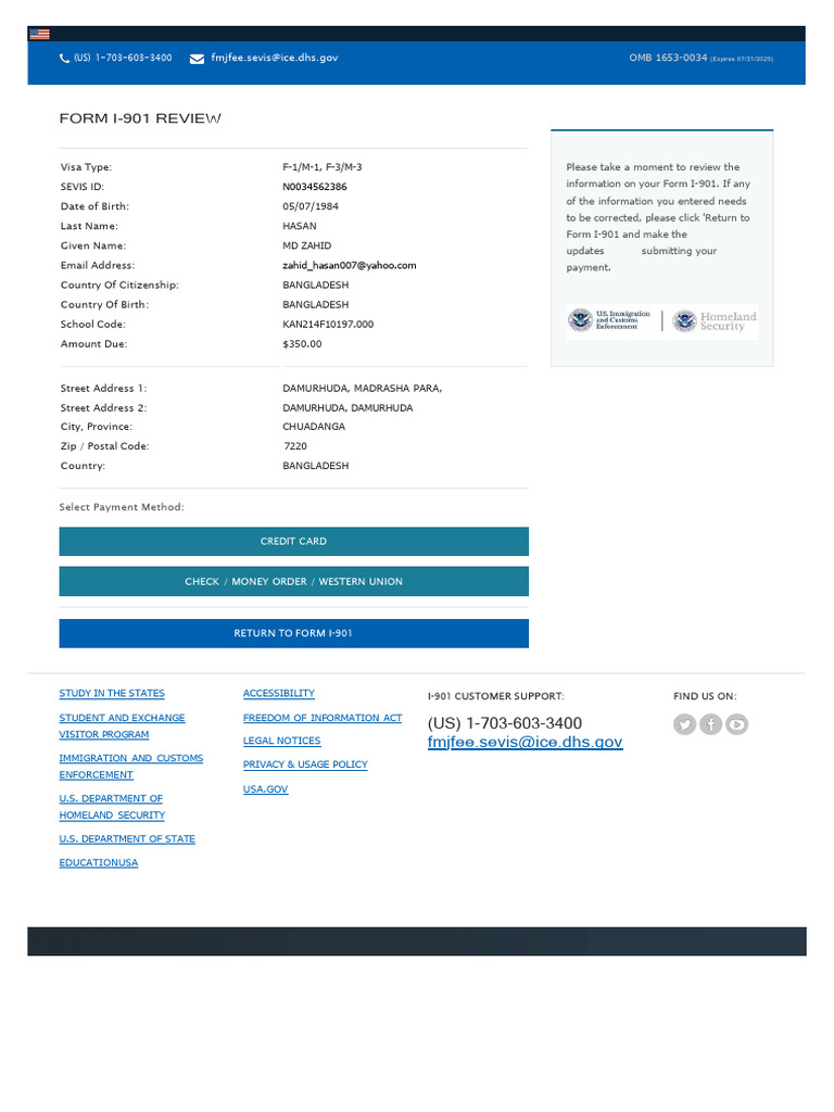 Department of Homeland Security - Form I-901 (1) - 1-1 - Compressed ...