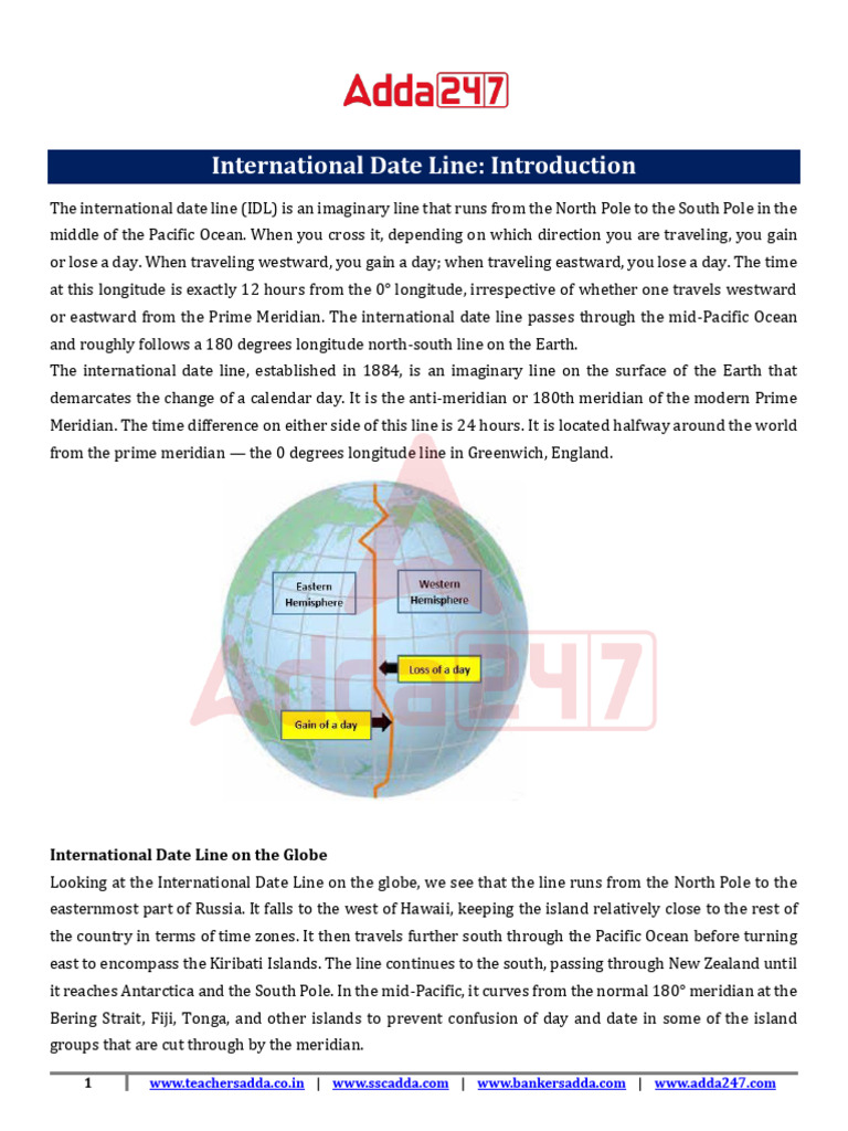 International Date Line | PDF | Spacetime | Geodesy