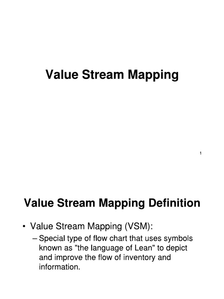 Value Stream Mapping | PDF