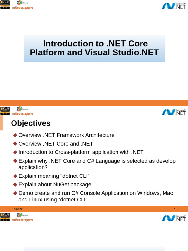 Slot 01-Introduction to .NET Platform _ Visual Studio.NET | PDF | .Net ... Slot 01-Introduction to .NET Platform _ Visual Studio.NET | PDF | .Net ...