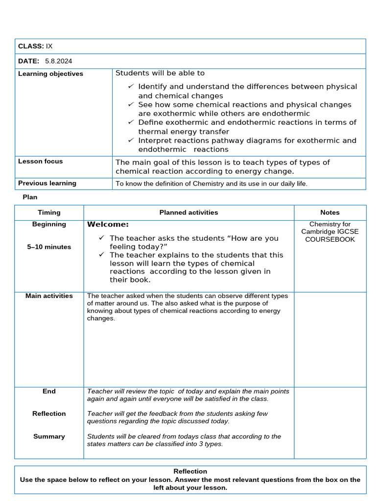 Lesson Plan For Grade 9 | PDF | Solubility | Hydroxide