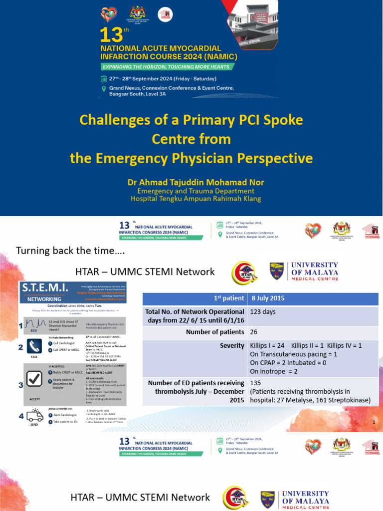 Challenges of A Primary PCI Spoke ED Perspective - National Acute ...
