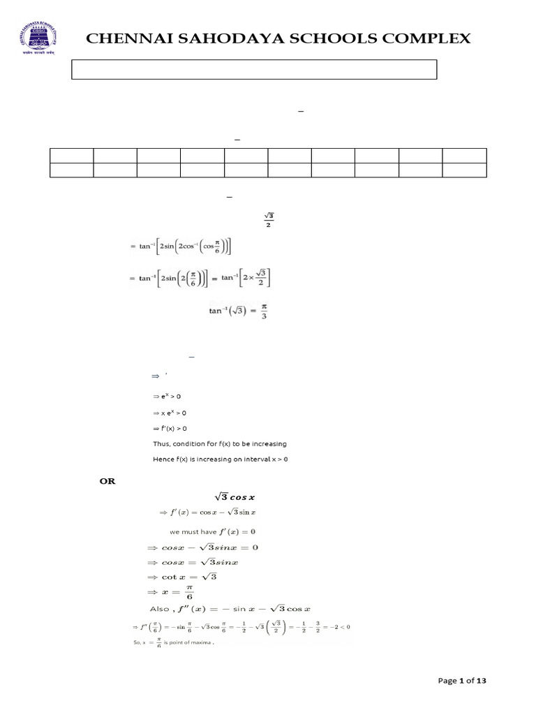 Sahodya-Chennai-SET3-MS | PDF | Metrology | Geometric Objects