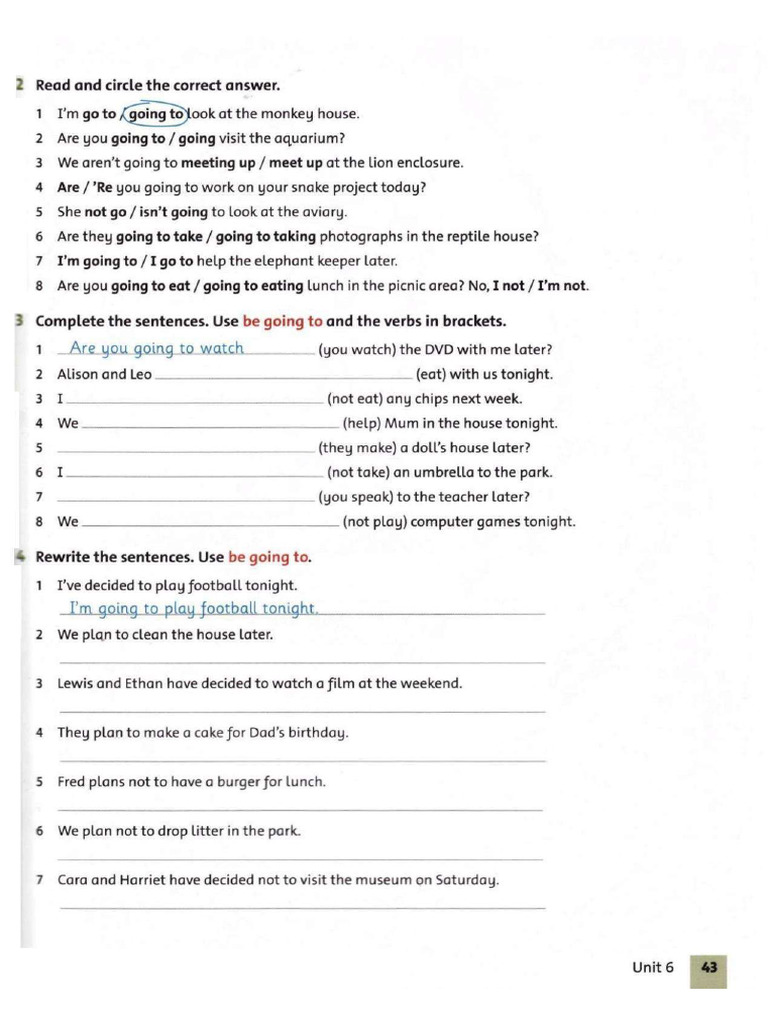Be Going To | PDF