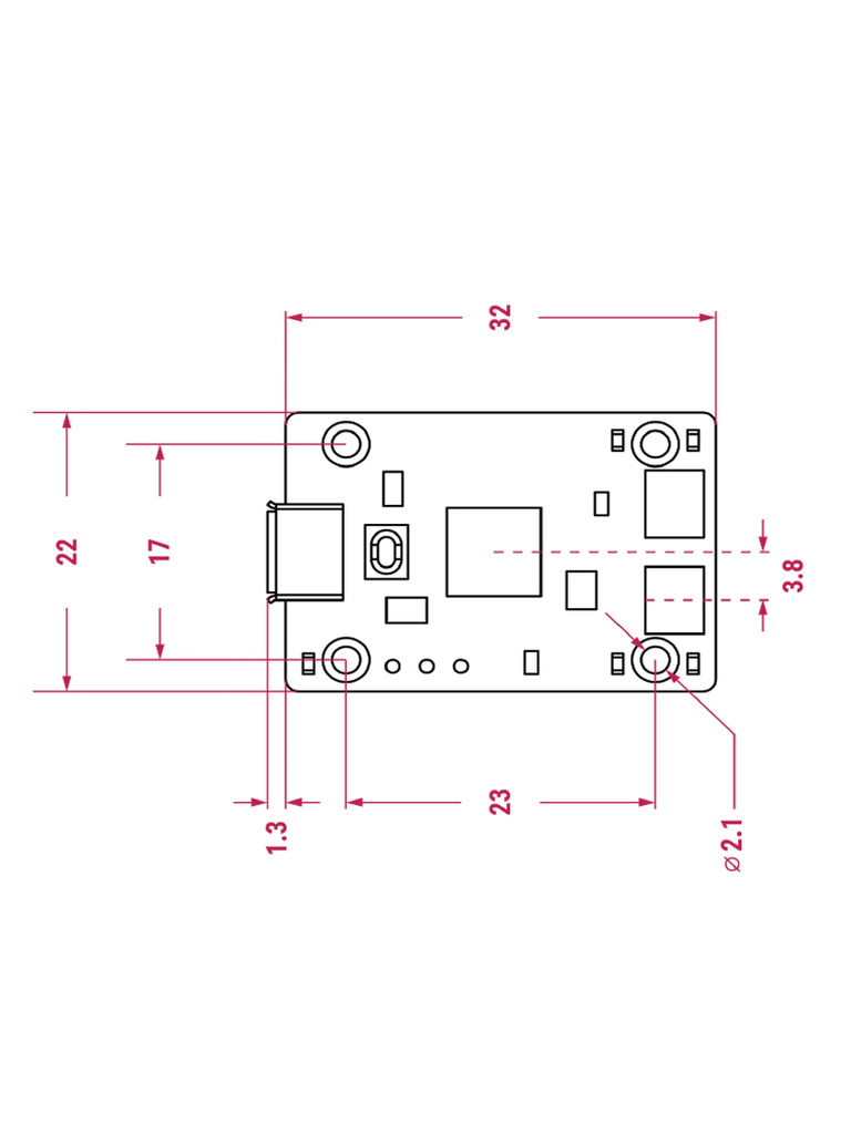 Raspberry Pi Debug Probe Mechanical Drawing | PDF