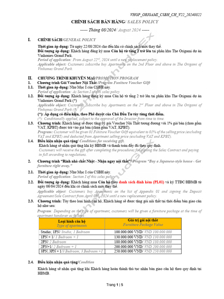 CT VHGP Origami CSBH V22 KH | PDF