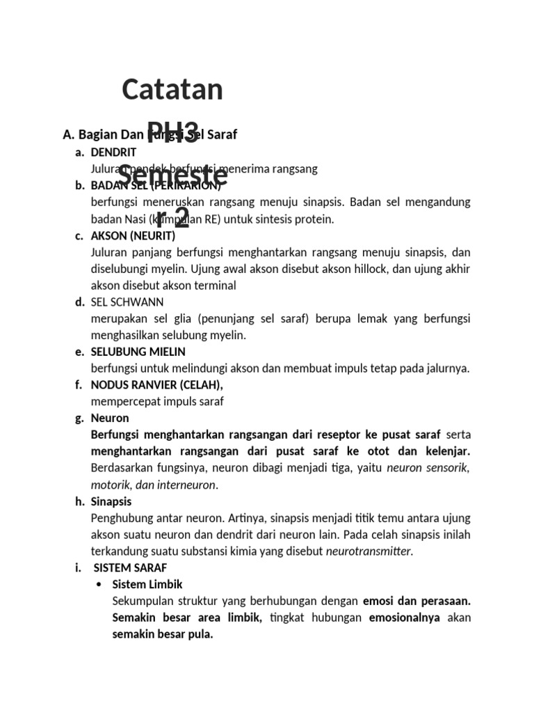 Catatan PH3 Semester 2 | PDF