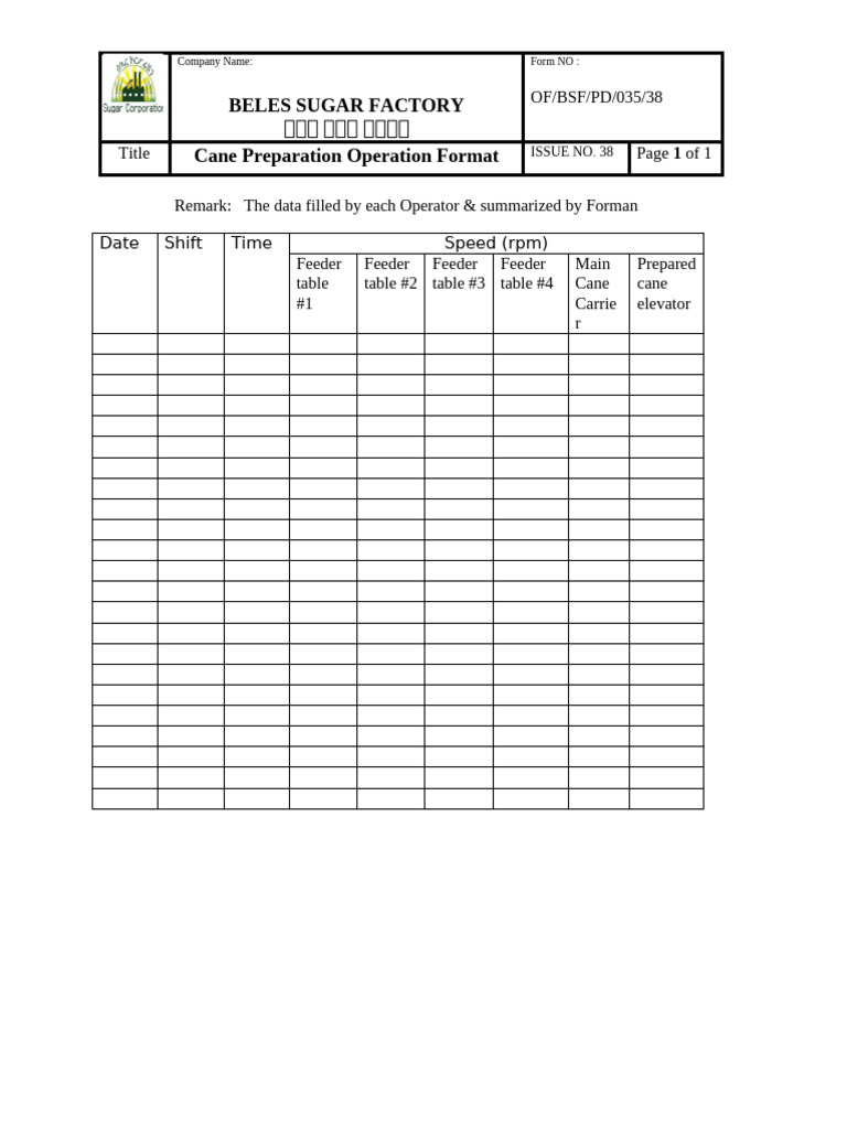 38.OF BSF Cane Preparation | PDF