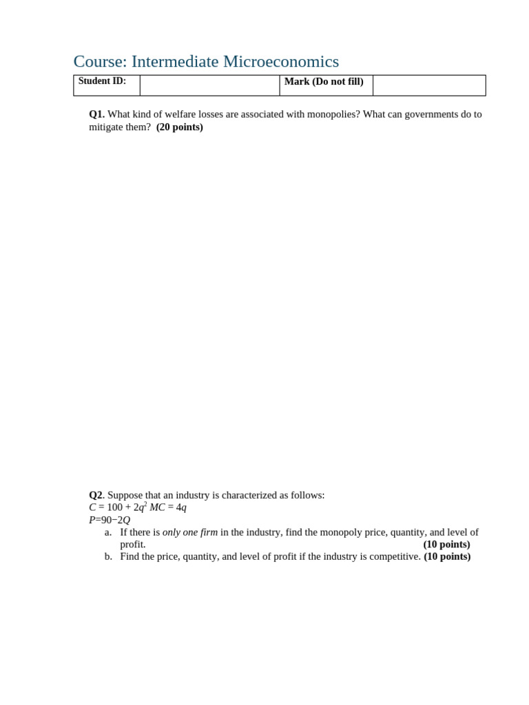 Exam questions 1 | PDF