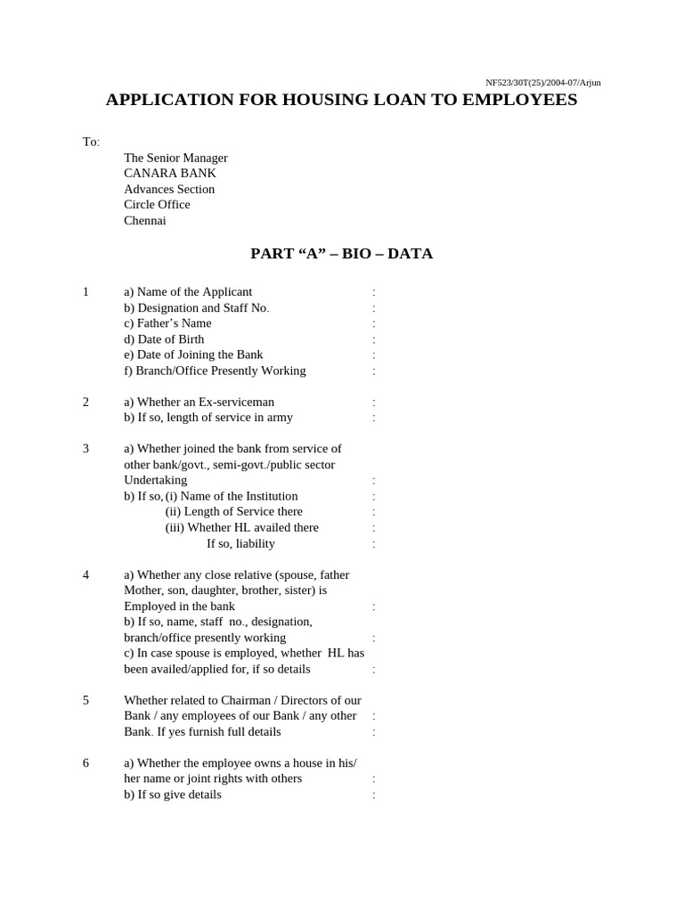 Nf523 Hl Application Form | PDF | Loans | Mortgages