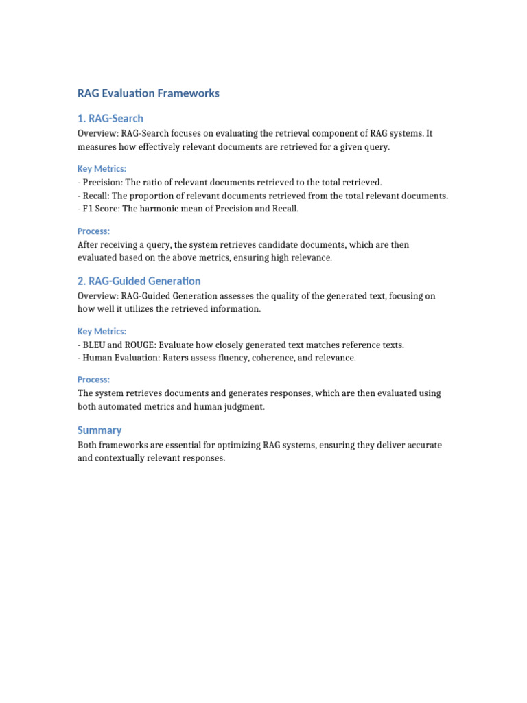 RAG_Evaluation_Frameworks | PDF