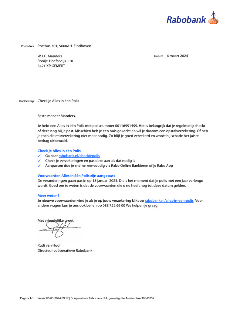 Check Je Alles in Één Polis | PDF