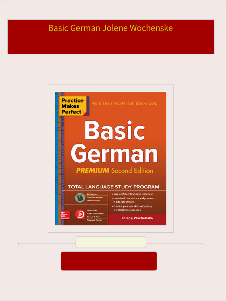 Immediate download Basic German Jolene Wochenske ebooks 2024 | PDF | Verb | Vowel