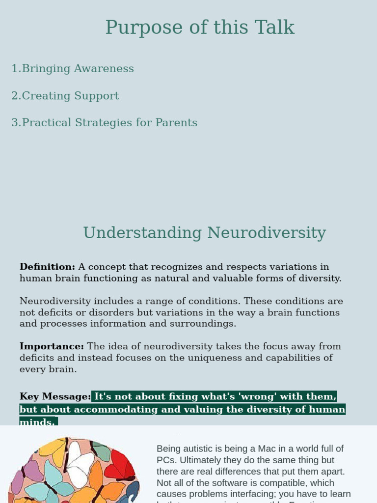 Neurodiversity PRESENTATION | PDF | Psychology | Behavioural Sciences