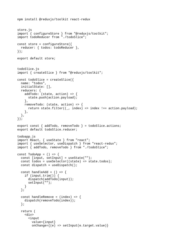 redux todoapp | PDF