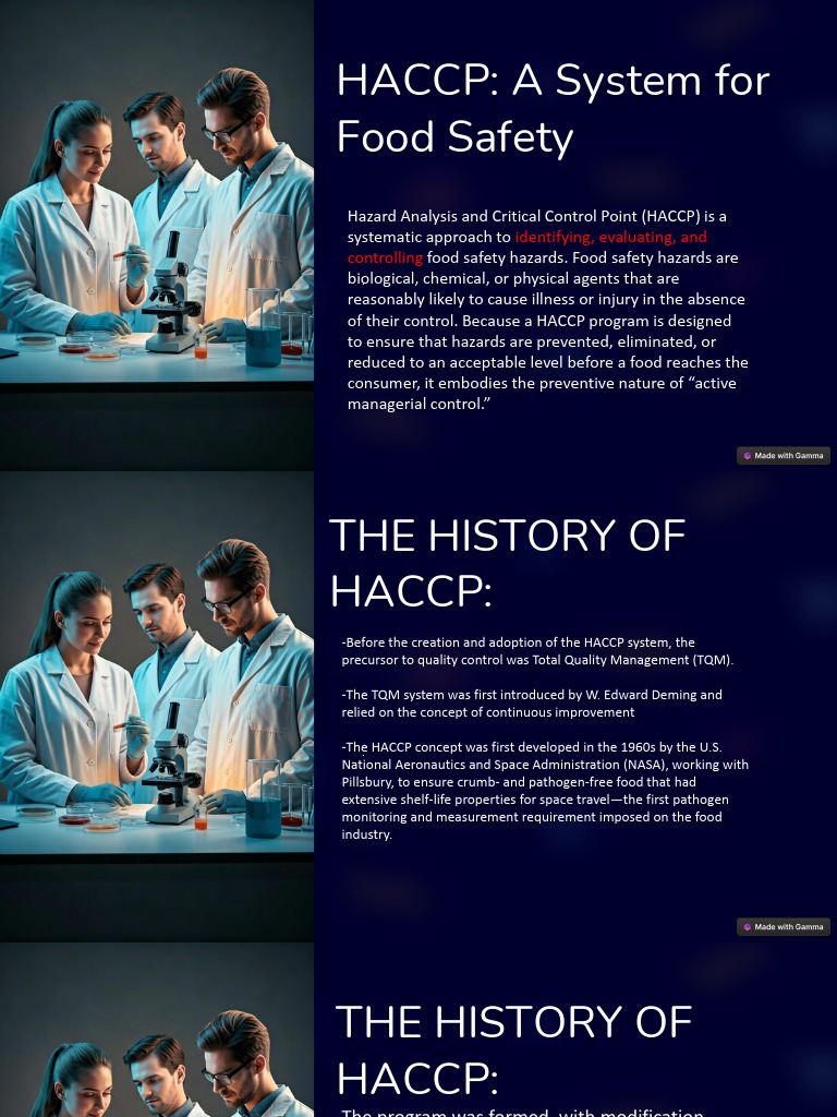 HACCP A System For Food Safety | PDF | Hazard Analysis And Critical ...