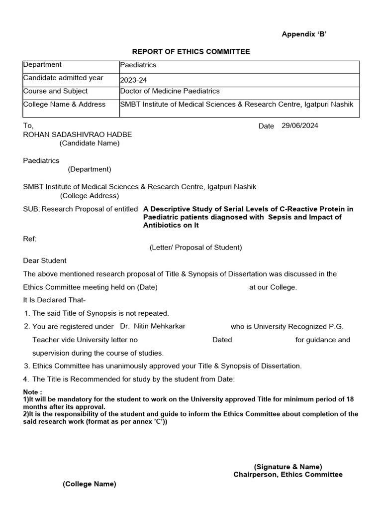 Report Rohan Thesis | PDF