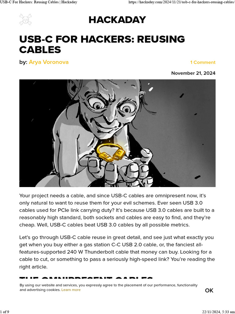 USB-C For Hackers_ Reusing Cables _ Hackaday | PDF | Electrical Connector | Electrical Engineering