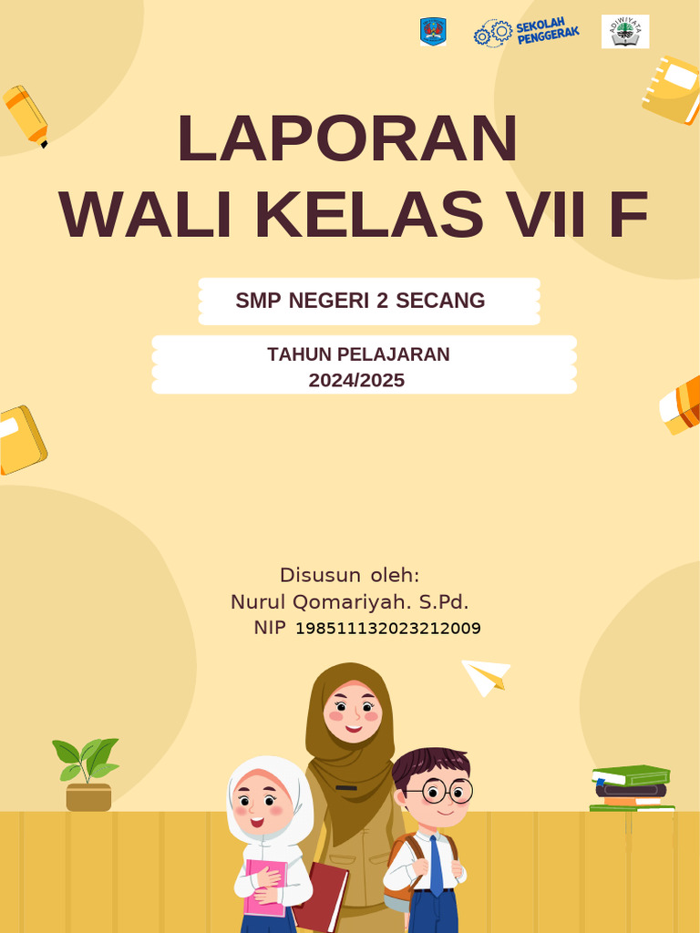 Laporan Wali Kelas 7f | PDF