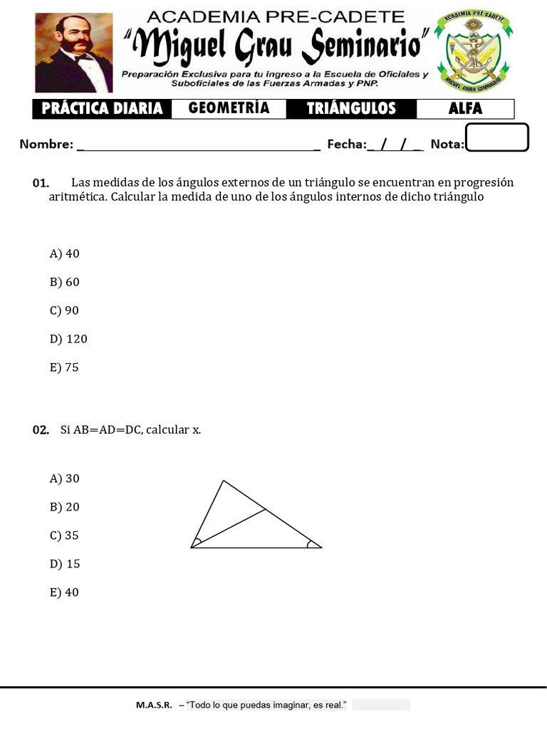Practica Geo Triangulos Alfa | PDF