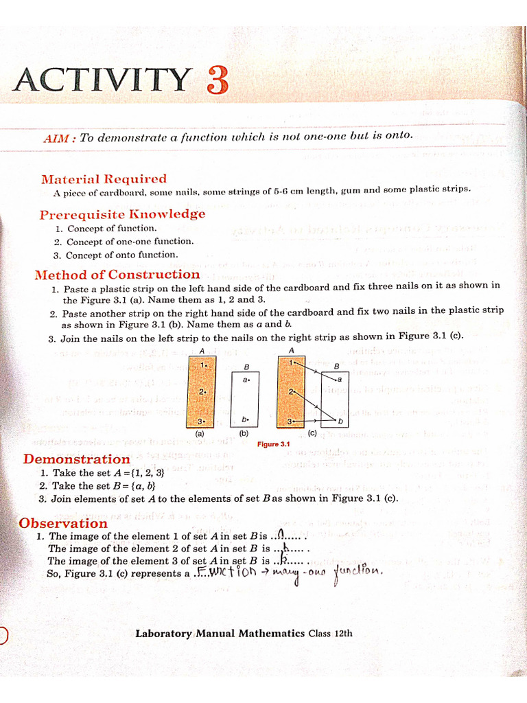 Activity Maths Class 12 | PDF