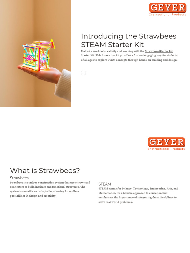 Introducing The Strawbees STEAM Starter Kit PDF | PDF | Creativity ...
