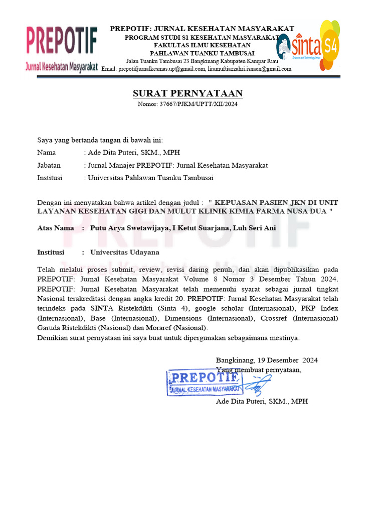 Loa Prepotif Putu Arya | PDF