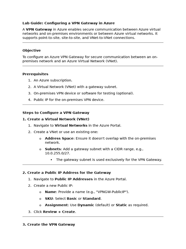 VPN GW | PDF | Ip Address | Gateway (Telecommunications)