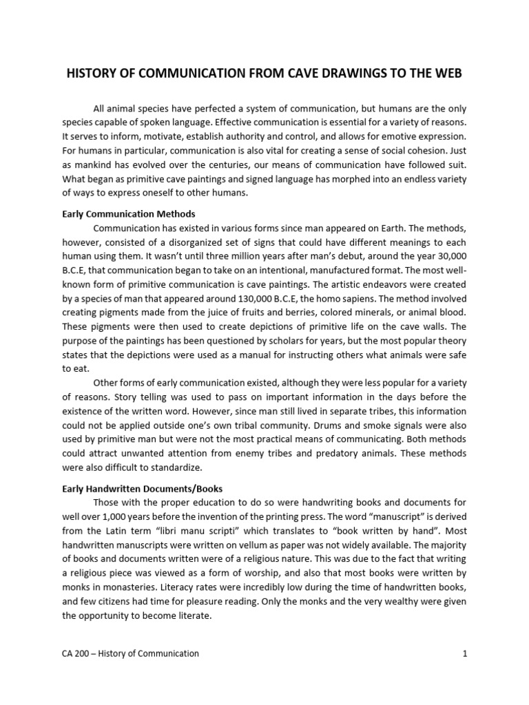 History of Communication | PDF | Telegraphy | Internet