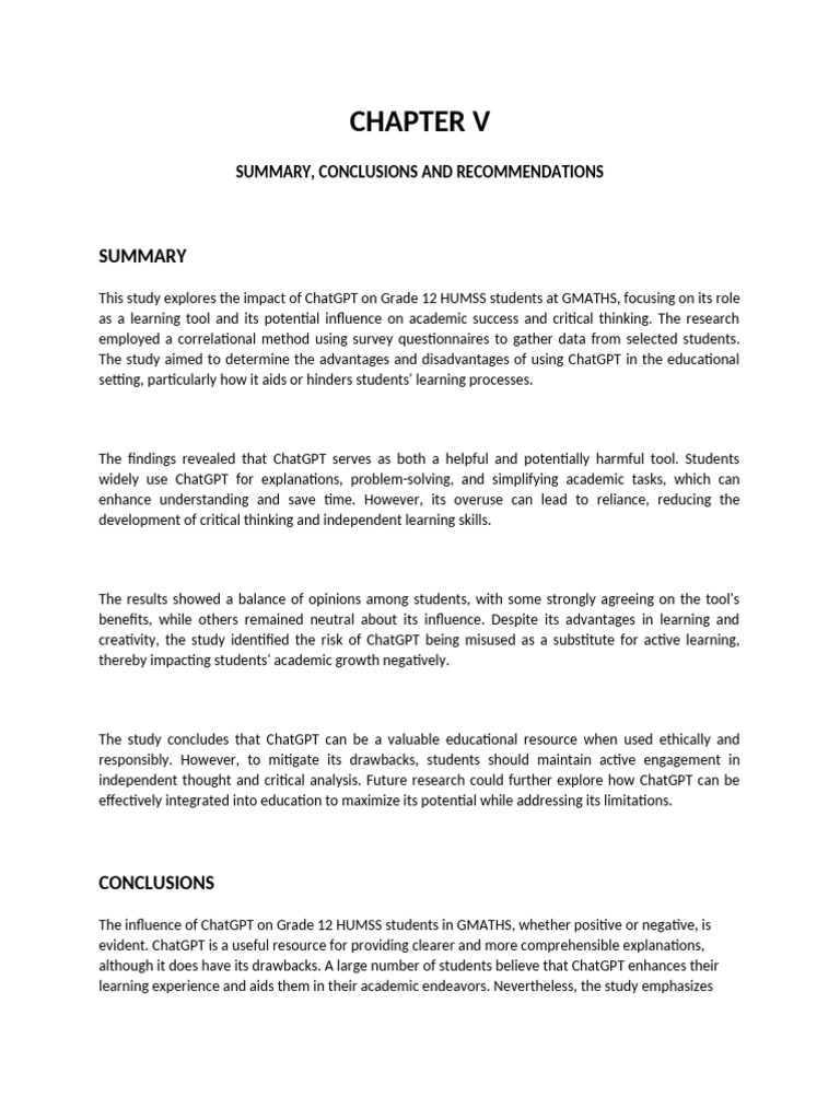 CHAPTER 5 Word | PDF | Critical Thinking | Artificial Intelligence