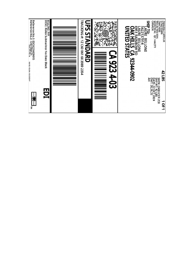 Ebay Label 01-12232-34070 | PDF