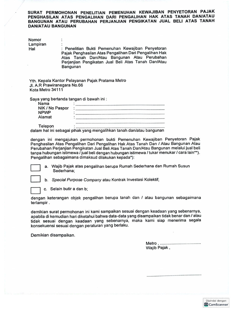 Form Validasi PPH | PDF