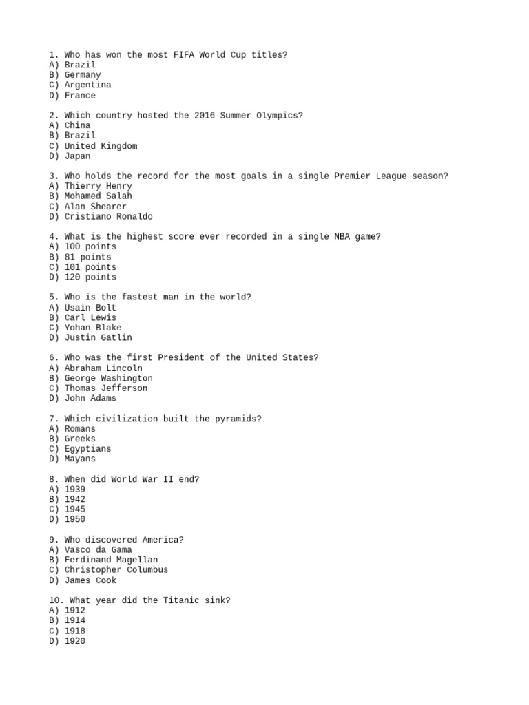 gk_100_questions | PDF | Jupiter | Physical Sciences gk_100_questions | PDF | Jupiter | Physical Sciences