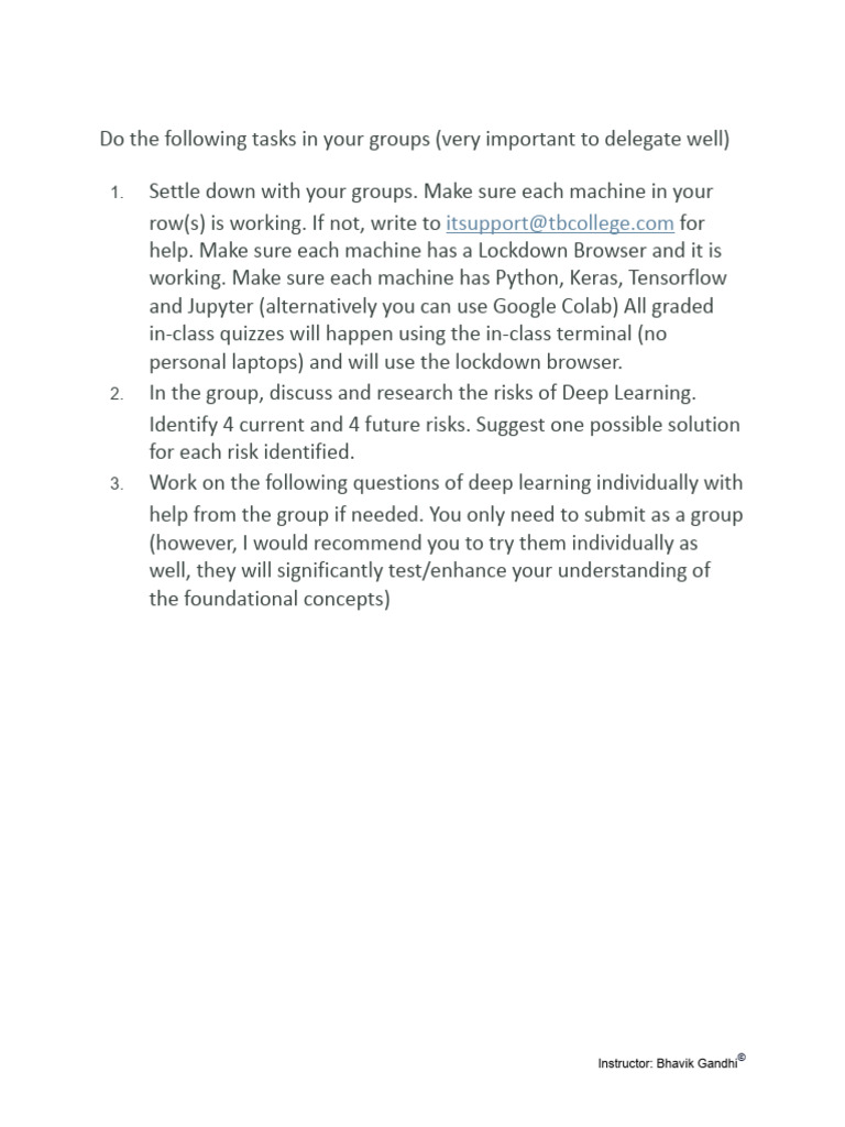 Dl Group Exercise 1 1 Pdf Artificial Neural Network Deep Learning
