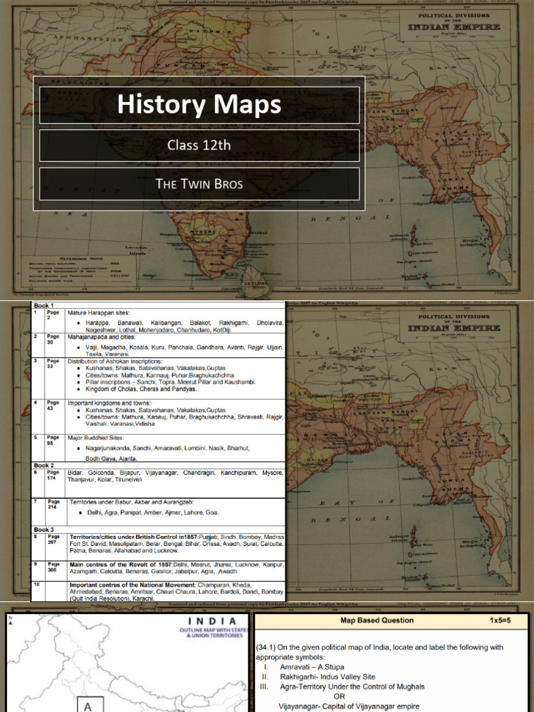History Maps Class 12 | PDF