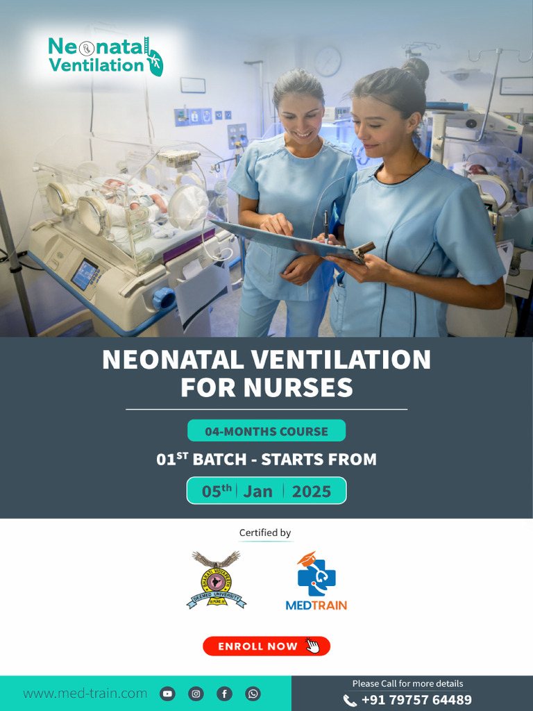 Neonatal Ventilation For Nurses-1 | PDF