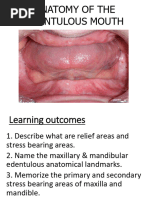 Complete Denture Anatomical Landmarks | PDF | Dentures | Lip