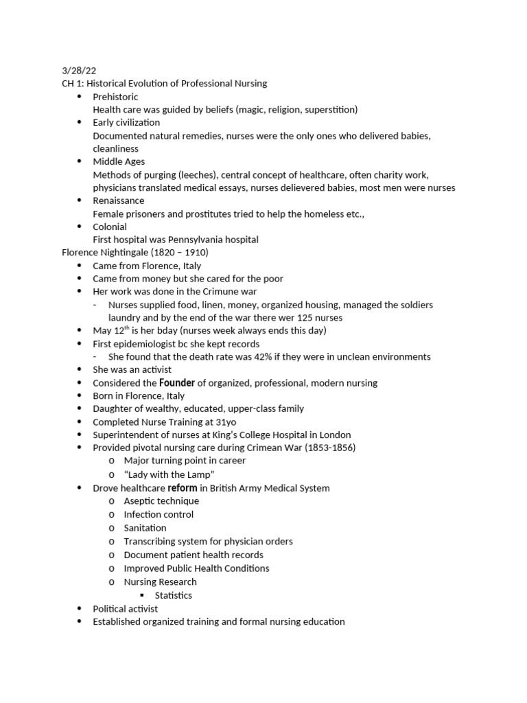 Contemporary Notes 1 | PDF | Nursing | Tort