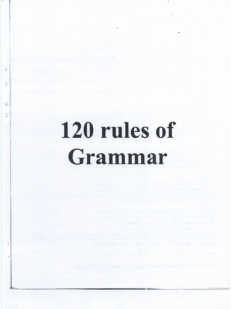 120 Rules of Grammar by Nimisha Bansal | PDF