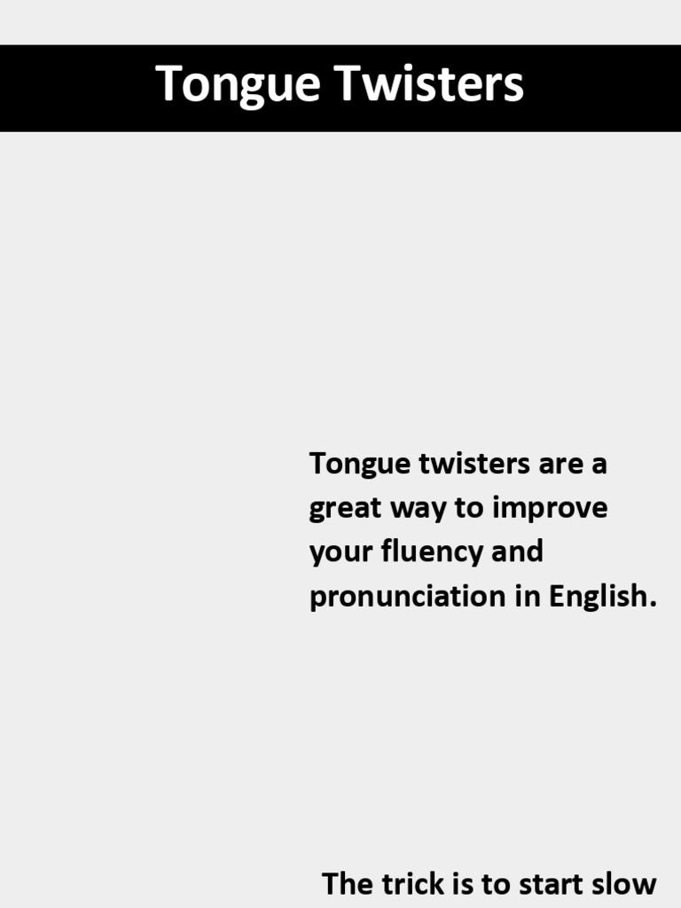 114.CLASS - 71 Tongue Twisters PART - 1 | PDF