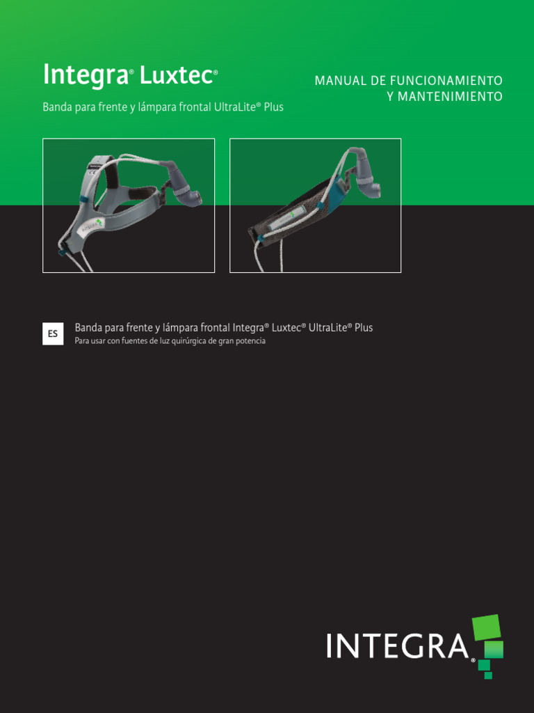 Luxtec UltraLite Plus Headlight & Sweatband IFU (REV B) ES | PDF ...