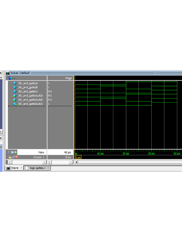 Logic Gates Wave Form | PDF