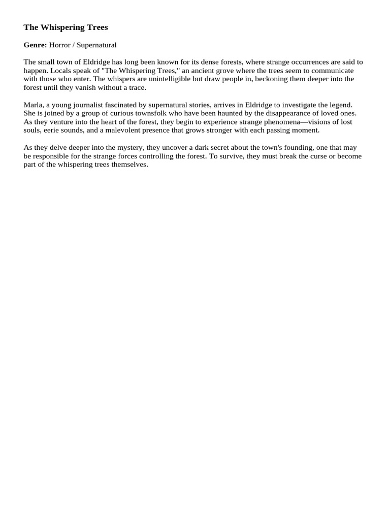 The Whispering Trees | PDF