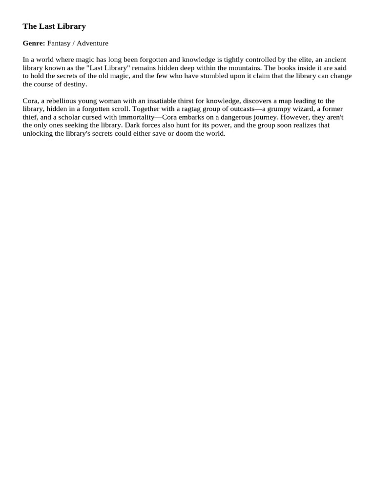 The Last Library | PDF