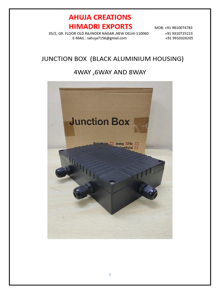 JUNCTION BOX | PDF