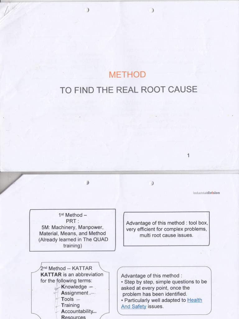 Root Cause Analysis - Method | PDF